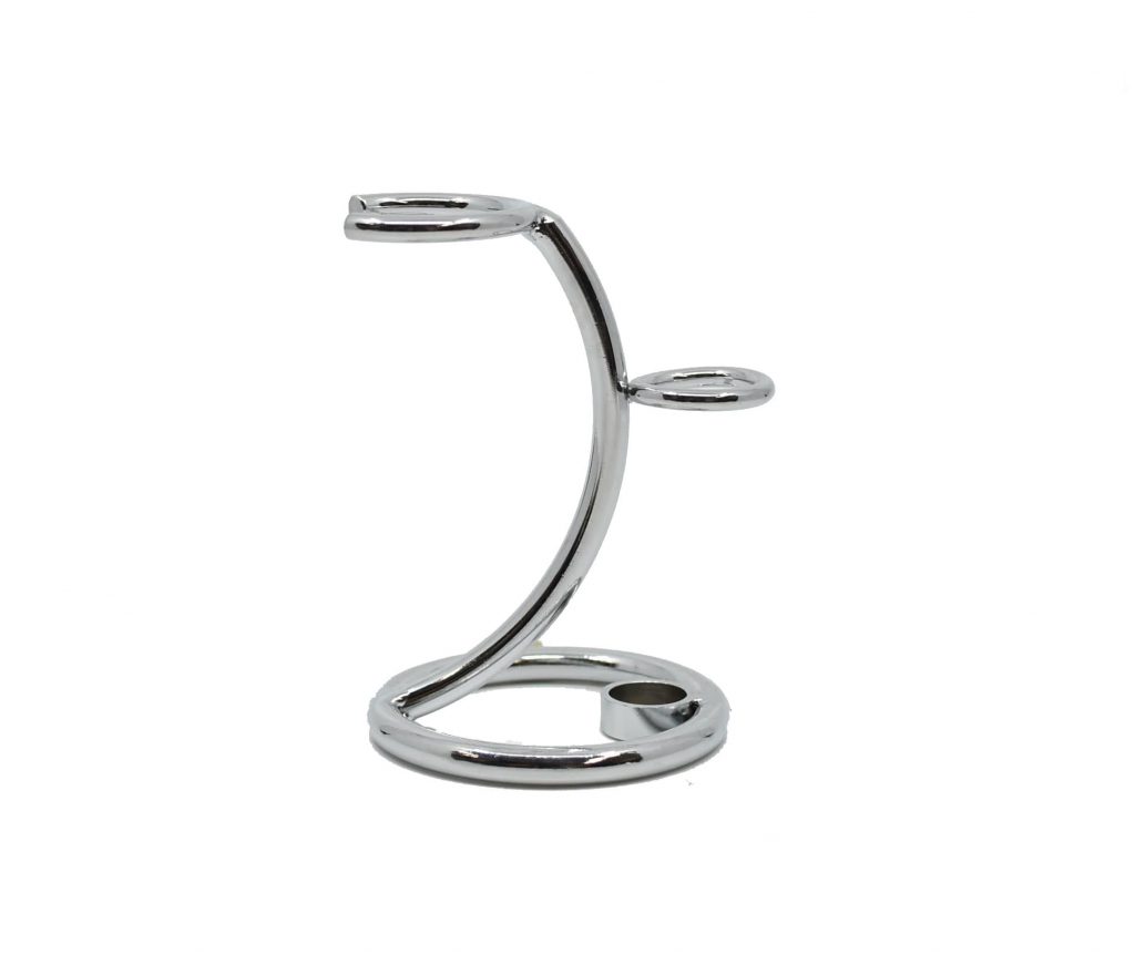 Universal Curved Shave Stand - Chrome - Village Cigar Company & Barbershop
